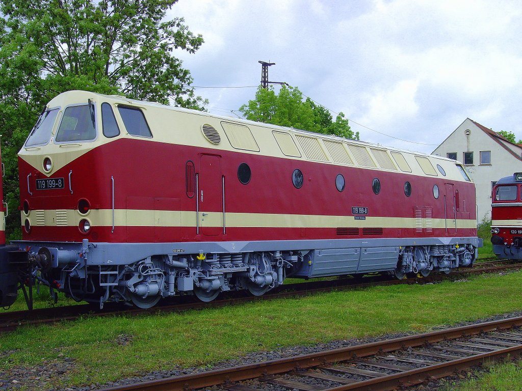 BR 119 219 U Boot 2010 Im Bw Weimar Bahnen in thueringen